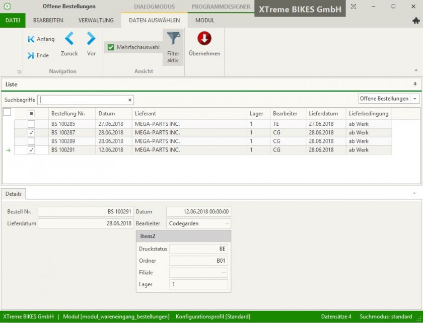 Wareneingang | codegarden wiki